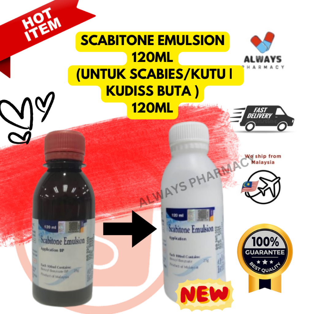 SCABITONE EMULSION 120ML EBB - SCABI3ESSS | Shopee Malaysia