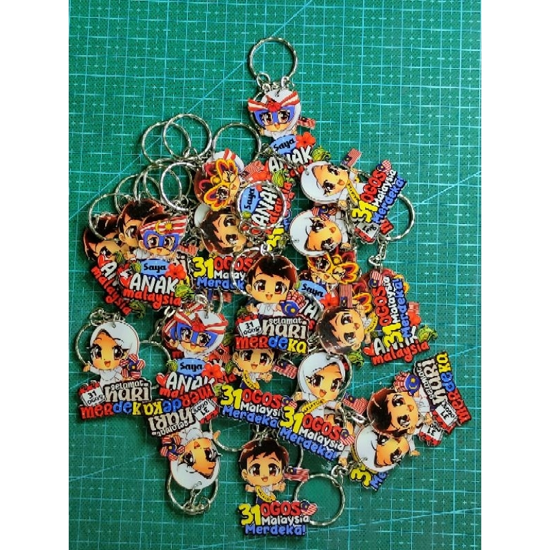 Acrylic Keychain Merdeka sublimation | Shopee Malaysia