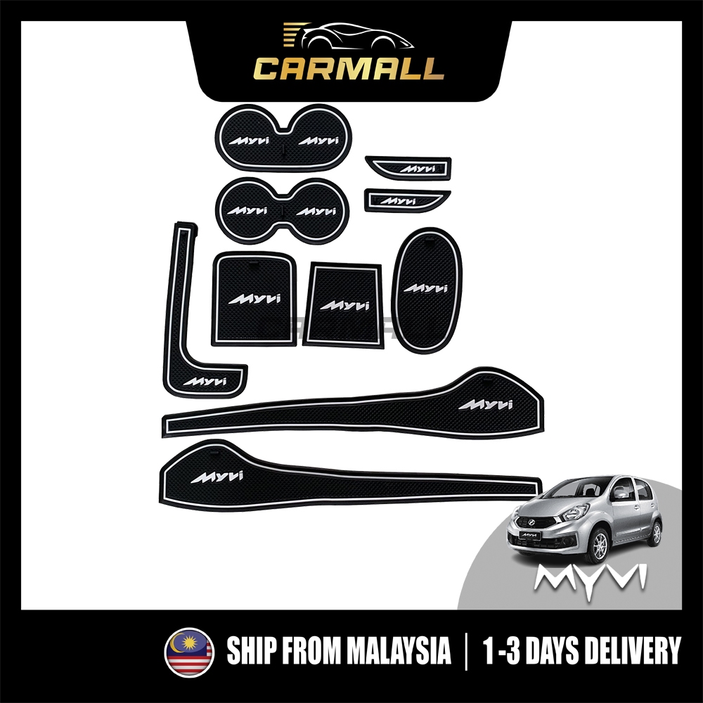 Perodua Myvi (2nd Gen) Anti Slip Rubber Mat Car Accessories CarMall ...