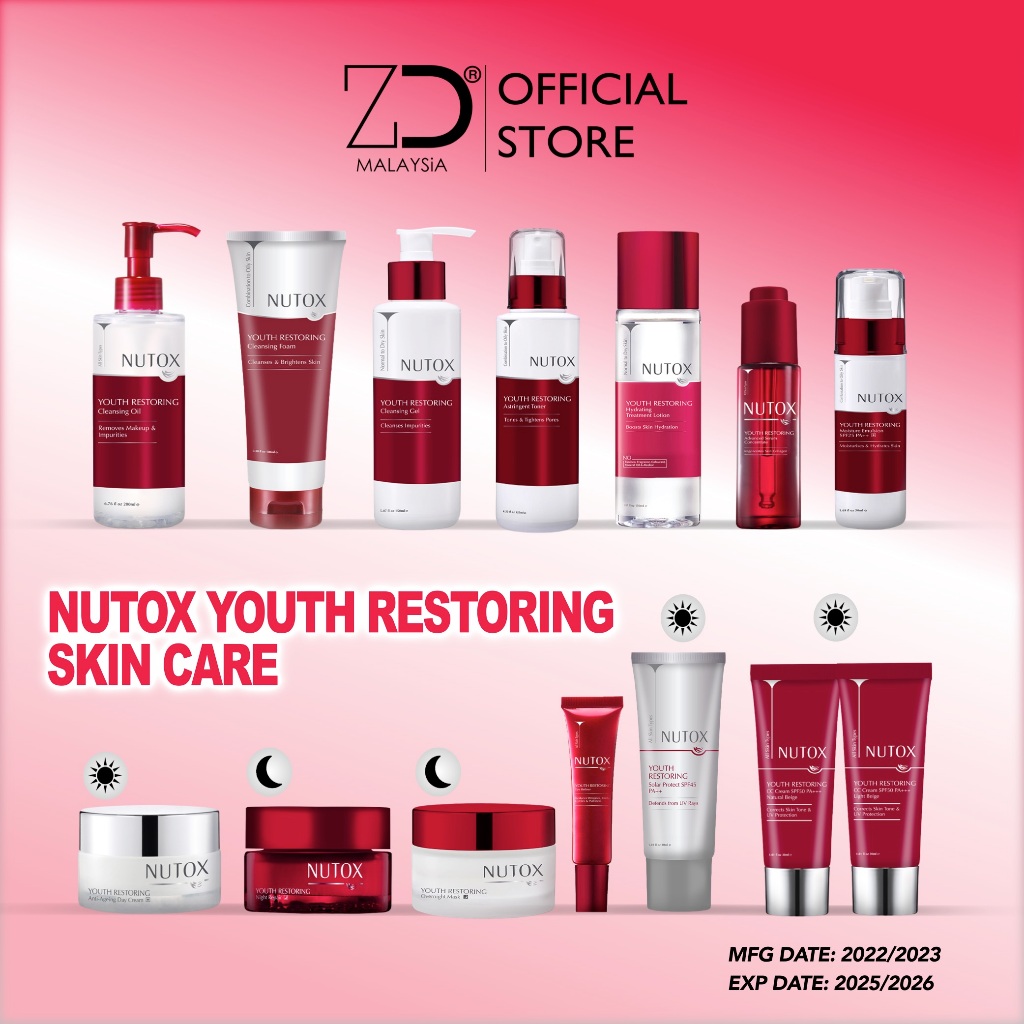 NUTOX YOUTH RESTORING CLEANSING OIL/FOAM/GEL/TONER/LOTION/SERUM ...
