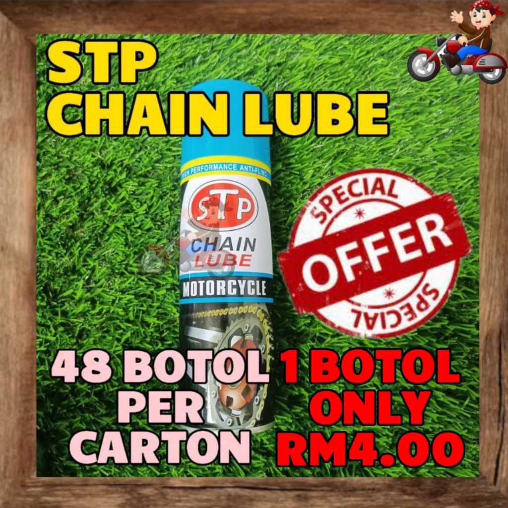 READY STOCK !!! STP CHAIN LUBE MOTORCYCLE SPRAY RANTAI MOTOR MINYAK ...