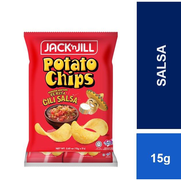 Jack ‘n Jill Potato Chips Fun Pack - Salsa Chilli (15g x 5s) | Shopee ...