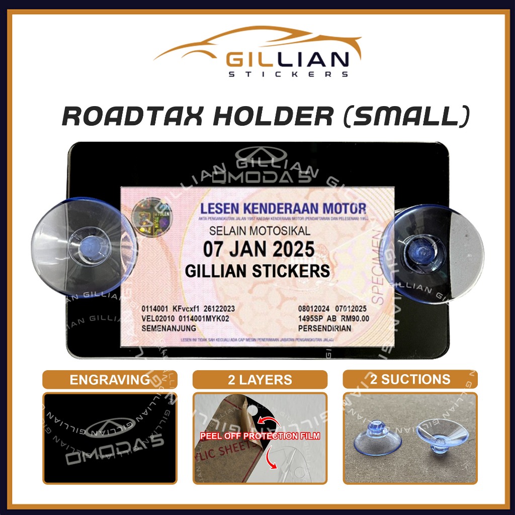 Chery omoda 5 New Roadtax Holder Car Small Size Sticker Pelekat ...