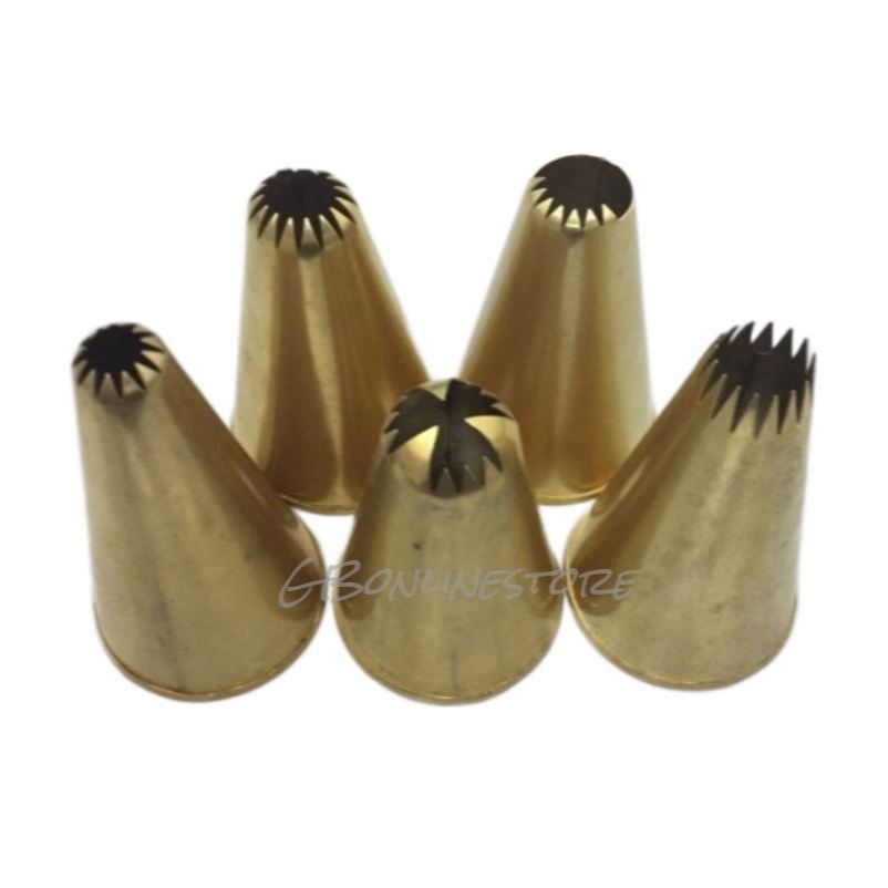 (1pcs) Acuan Nozzle Pattern Tembaga; Creampuff / Bunga Kecil / Samperit ...