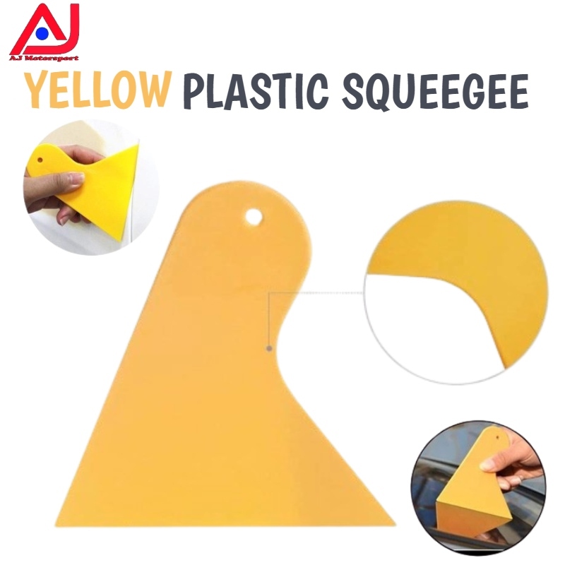 Yellow Plastic Squeegee Tool Car Window Windshield Tint Tinted Tool ...