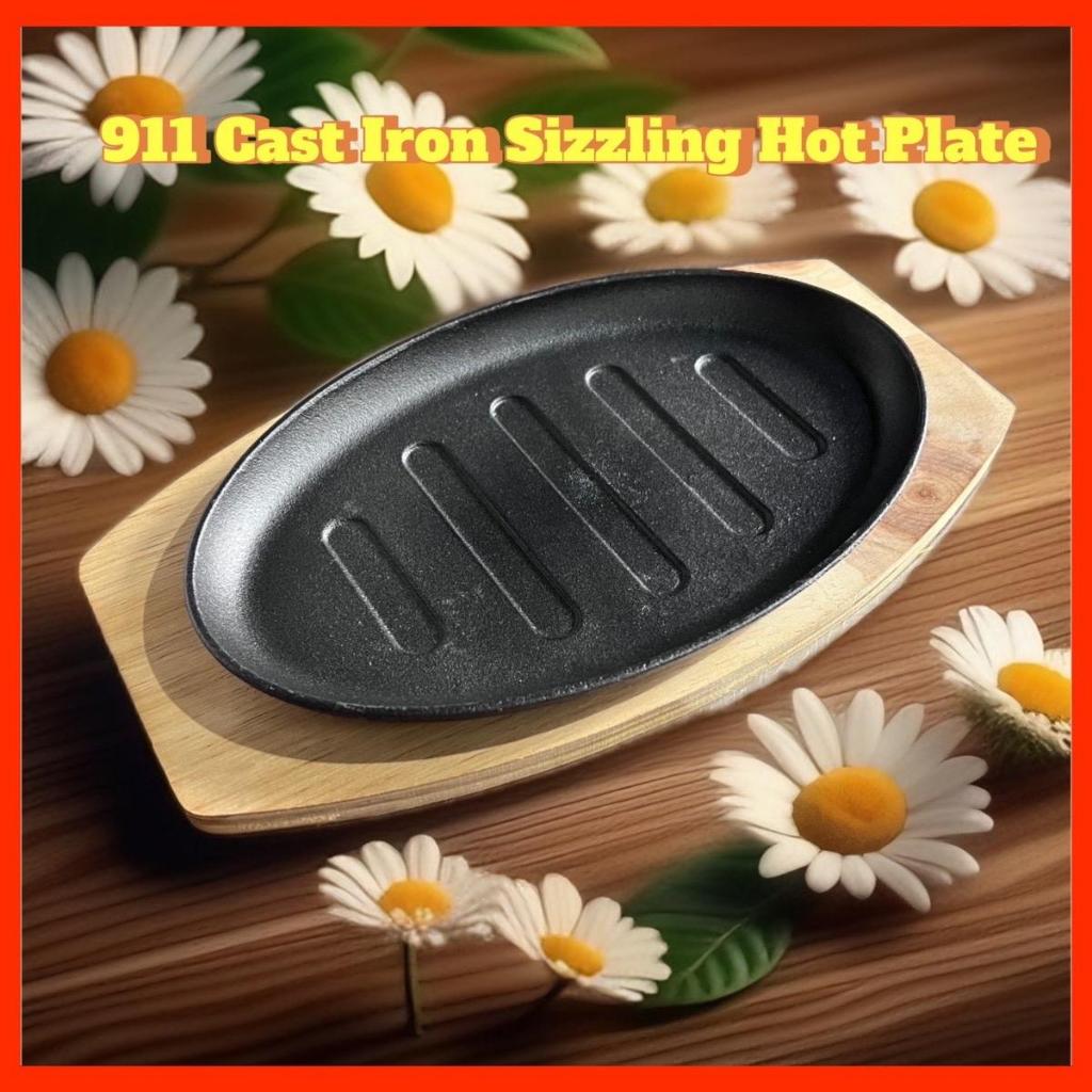 911 Sizzling Cast Iron Hot Plate / Sizzling Plate / Sizzling Mee Plate ...