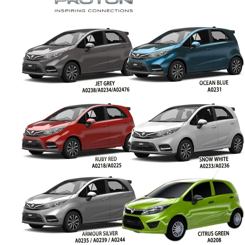 Proton Iriz Car Paints Aikka DIY Touch Up Paints Aerosol 370ml Spray ...