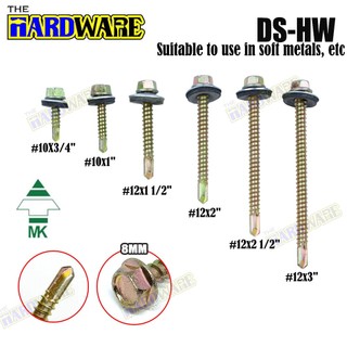 [Box]MK Self Drilling Screw Hex With Screw Washer&Without Washer Hex ...
