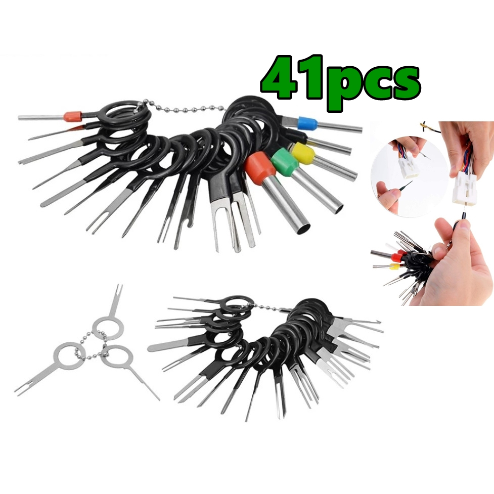 41pcs Hand Tool Plug Key Pin Ejector Wire Terminal Removal Tool ...