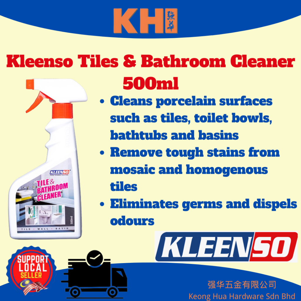 Kleenso Tiles & Bathroom Cleaner 500ml | Shopee Malaysia