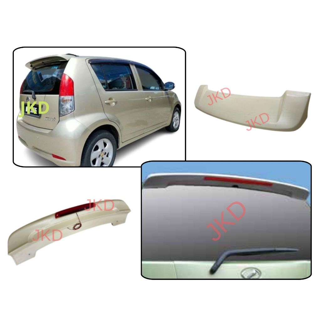Spoiler Perodua Myvi 2005-2010 oem rear Boot Trunk Wing Lip spoiler ...