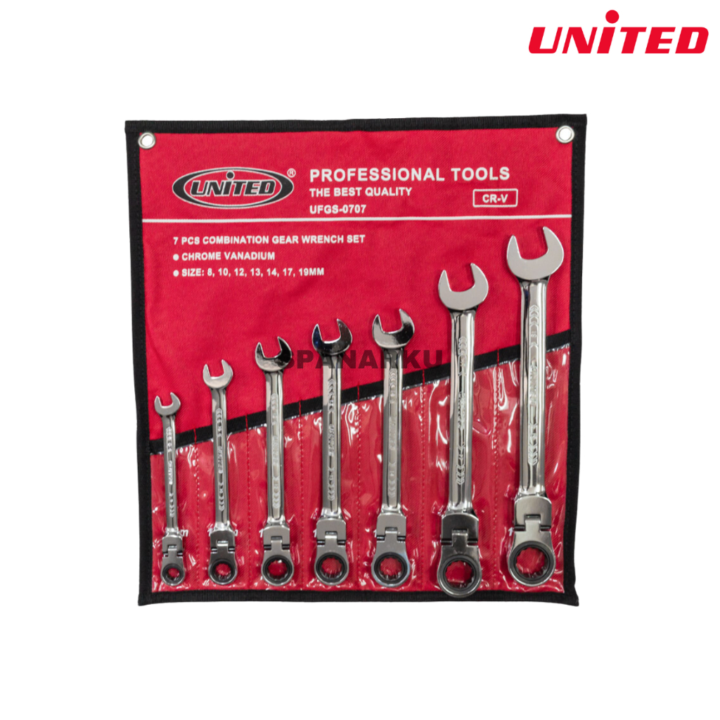 7 PCS FLEXIBLE GEAR COMBINATION WRENCH SET | Shopee Malaysia