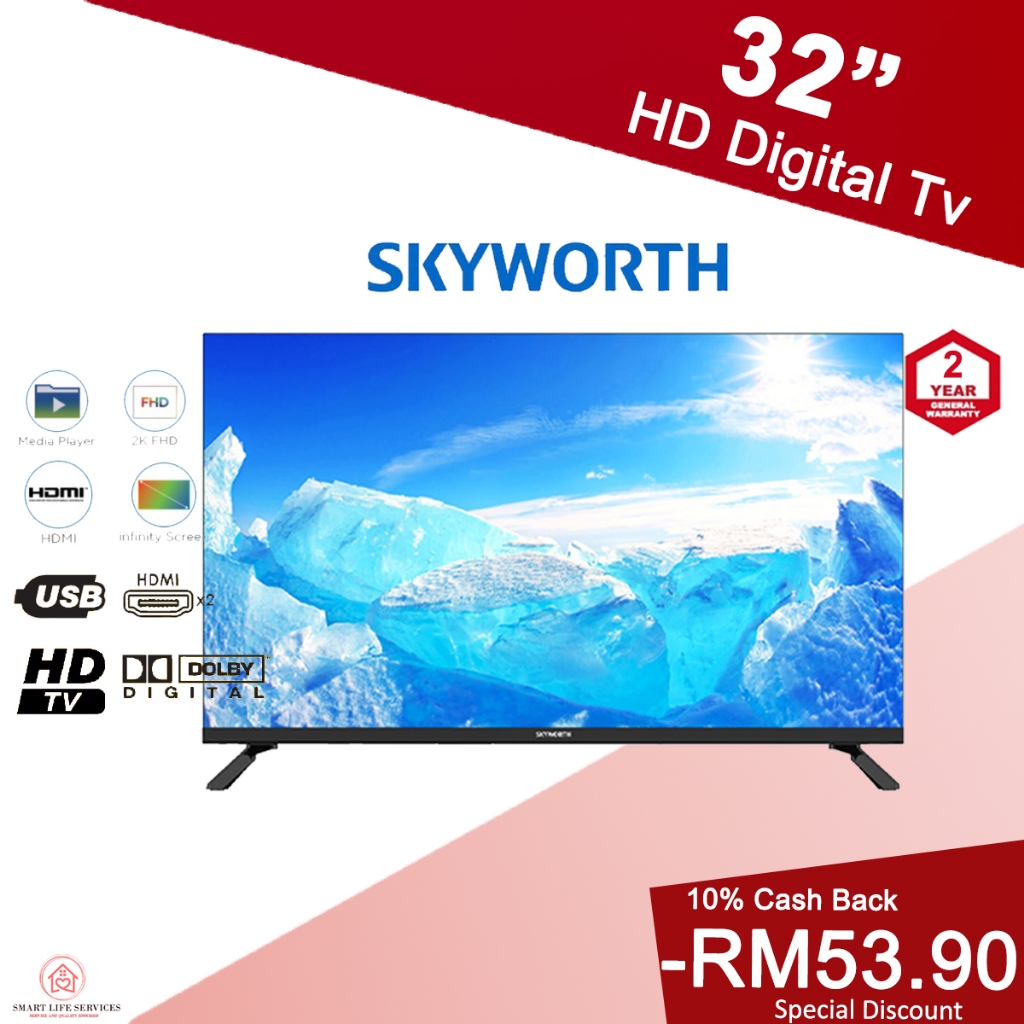 Skyworth 32/ 40 Inch FHD Basic Digital TV 32STD2000 40STD2000 | Dolby ...