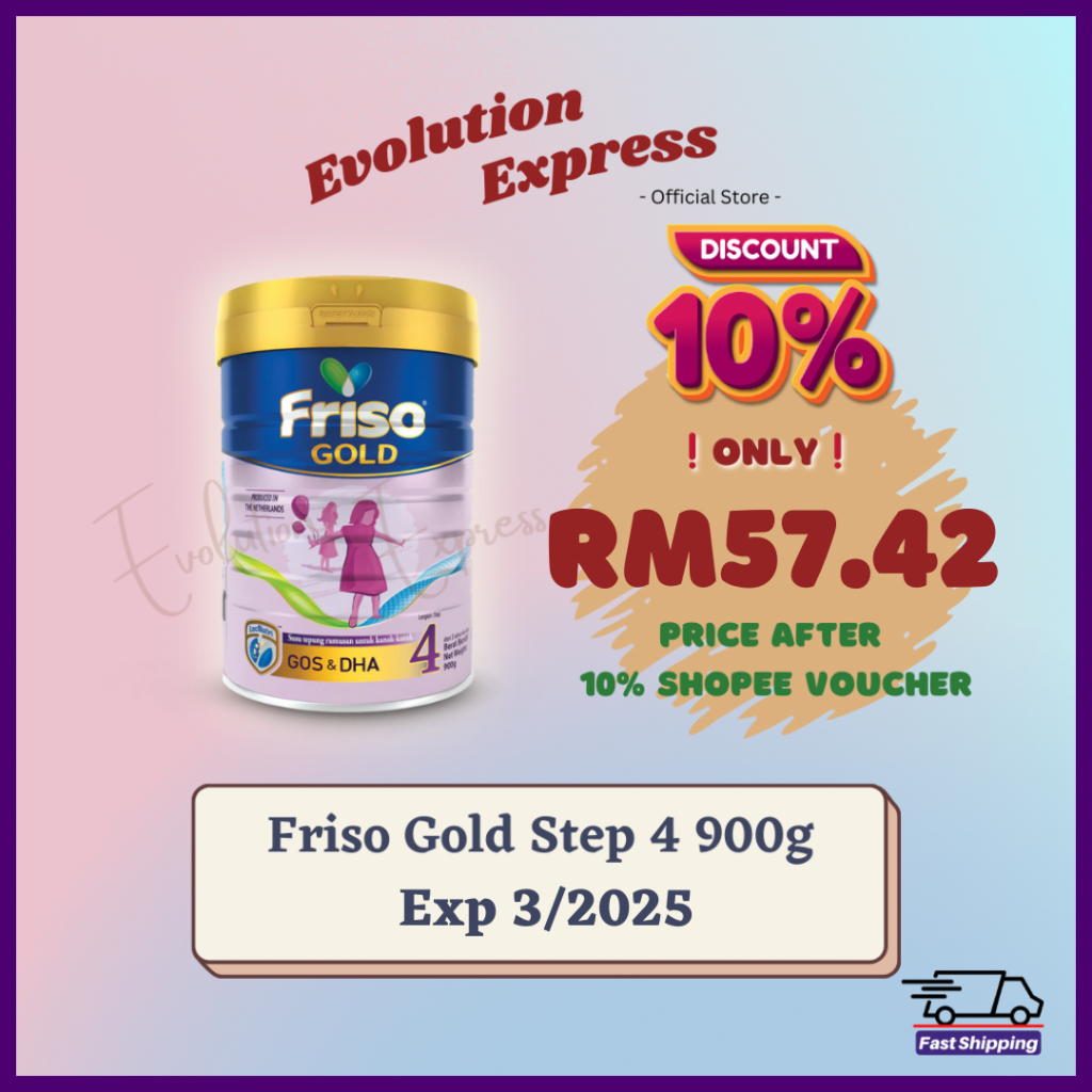Friso Gold Step 4 Milk Formula (900g) Exp 3/2025 | Shopee Malaysia