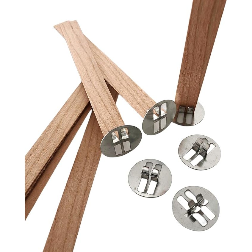 1 PCS Wooden Wicks with base stand for candle making | Shopee Malaysia
