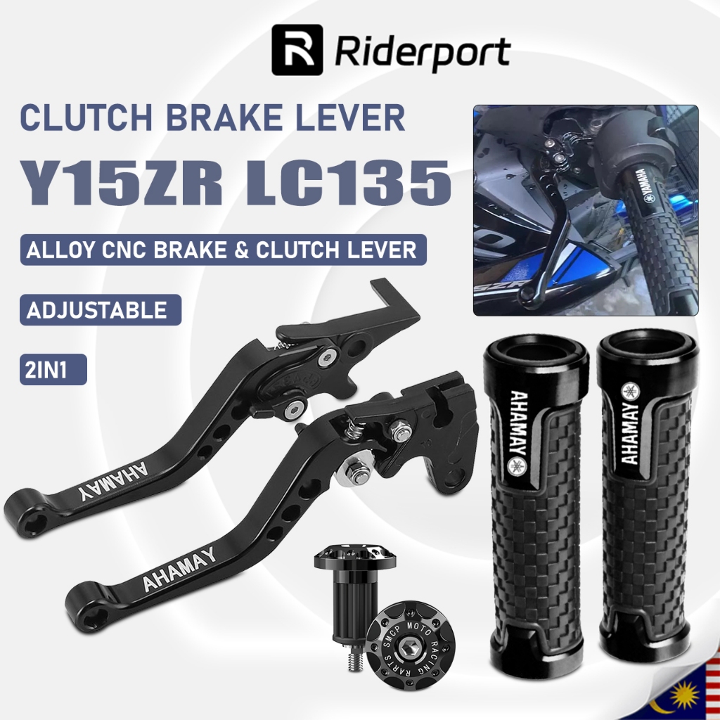 3 IN 1 Alloy Cnc Brake Clutch Lever LC135 Y15ZR Y16ZR Y125ZR Adjustable Marking YAMAHA ENKEI ...