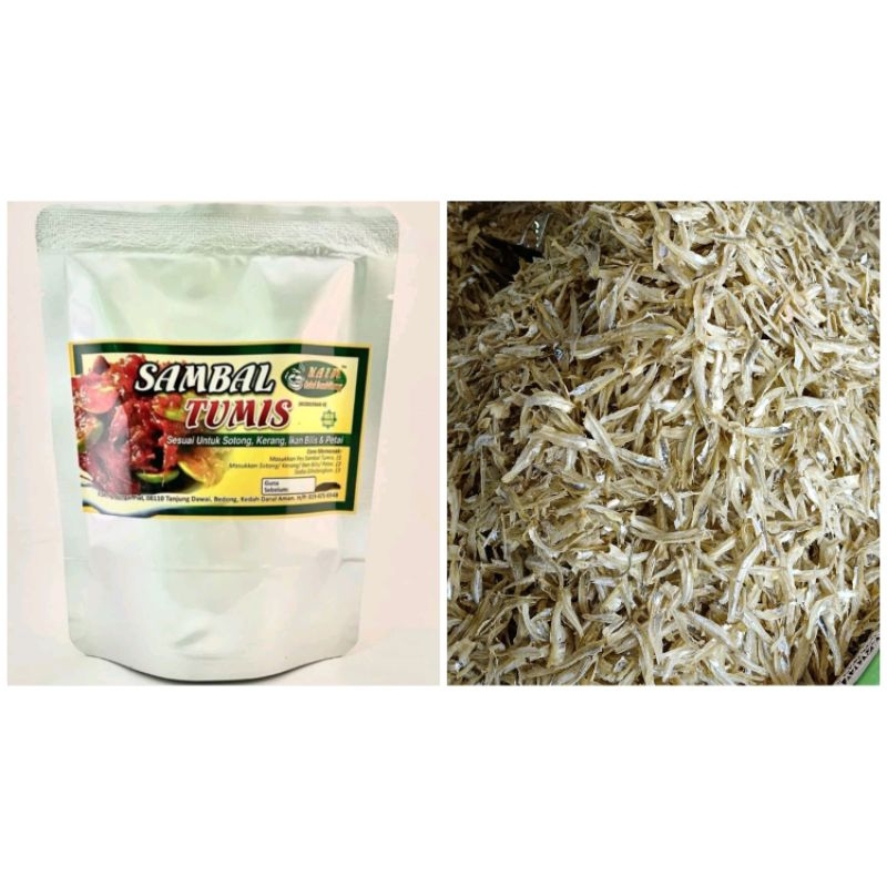 (PROMO) IKAN BILIS RAPUH 100G & PES MASAK MERAH NAIM GULAI SEMBILANG ...