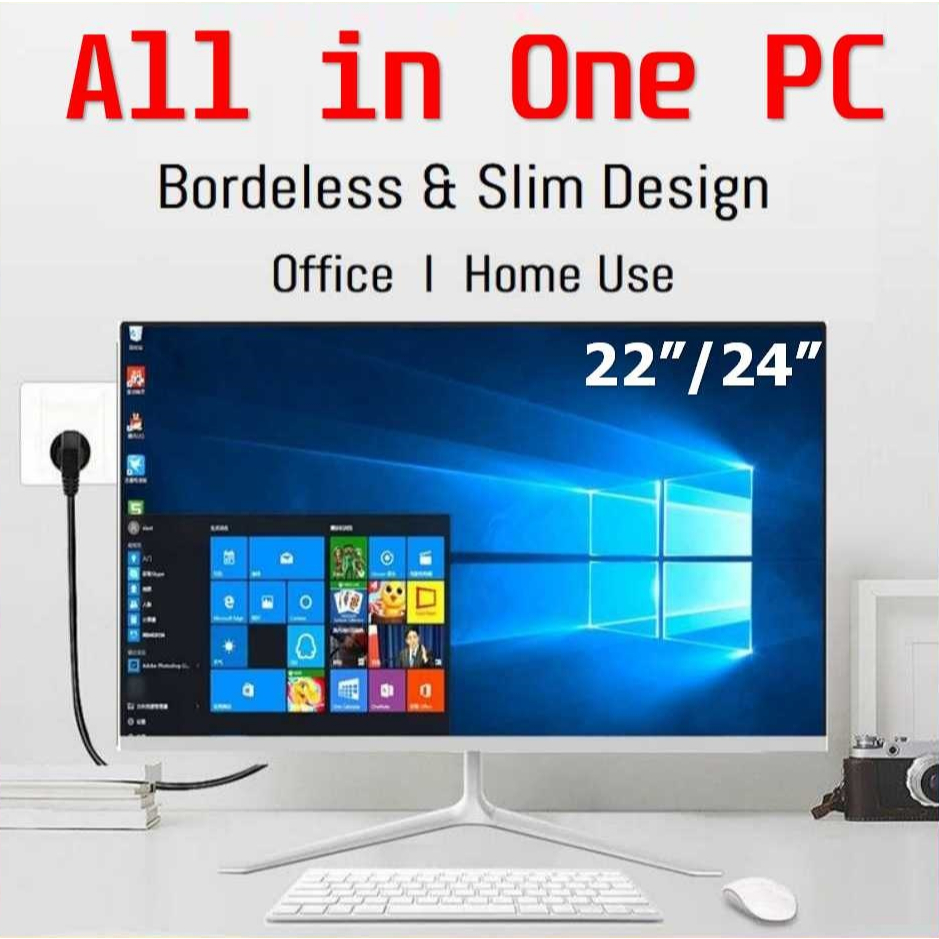 22"/24"/27"/32" All in one desktops pc 2024 New Ultra Slim all in one ...