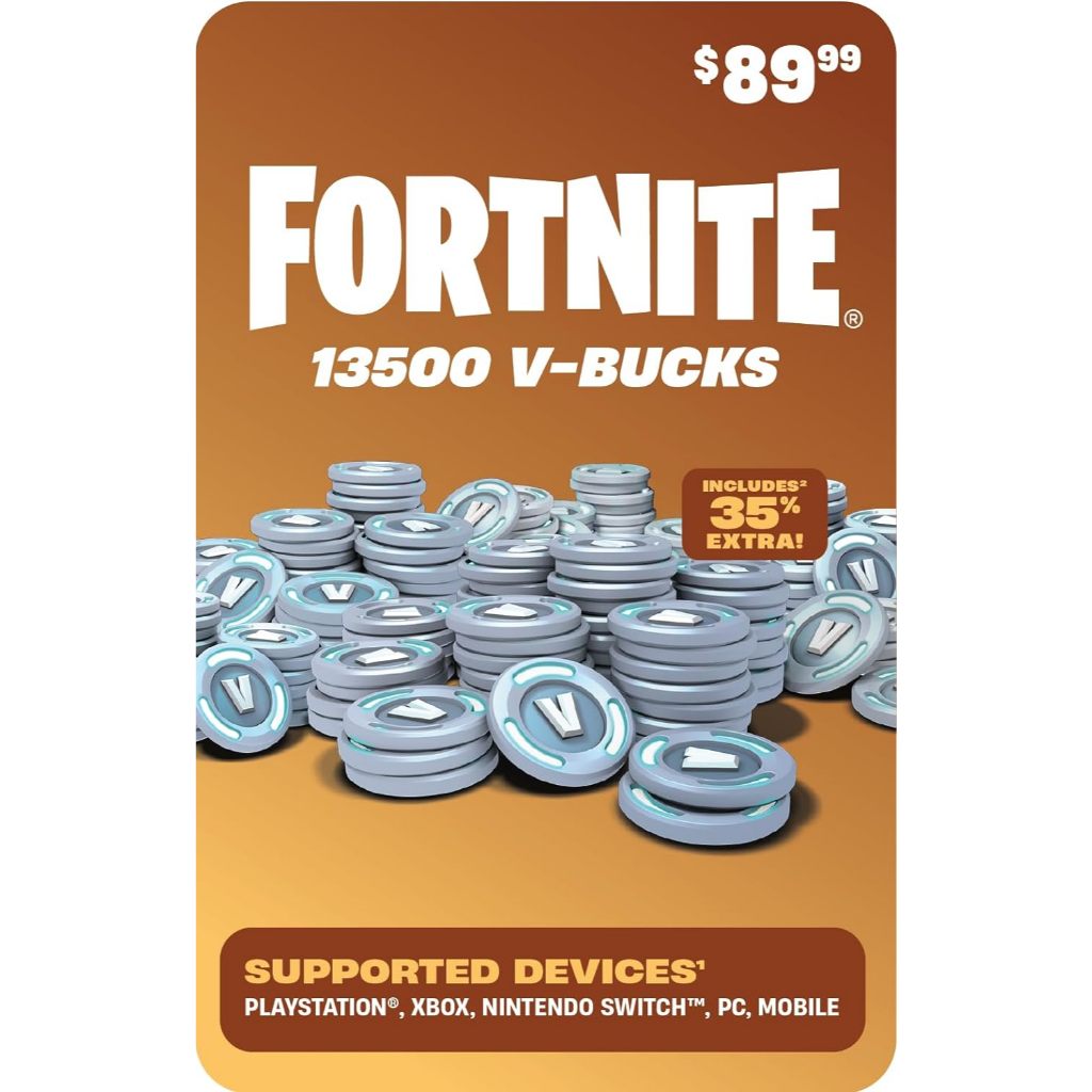 FORTNITE Digital V-Bucks 13500 - PlayStation/Xbox/Nintendo Switch/PC/Mobile [Digital Code ...