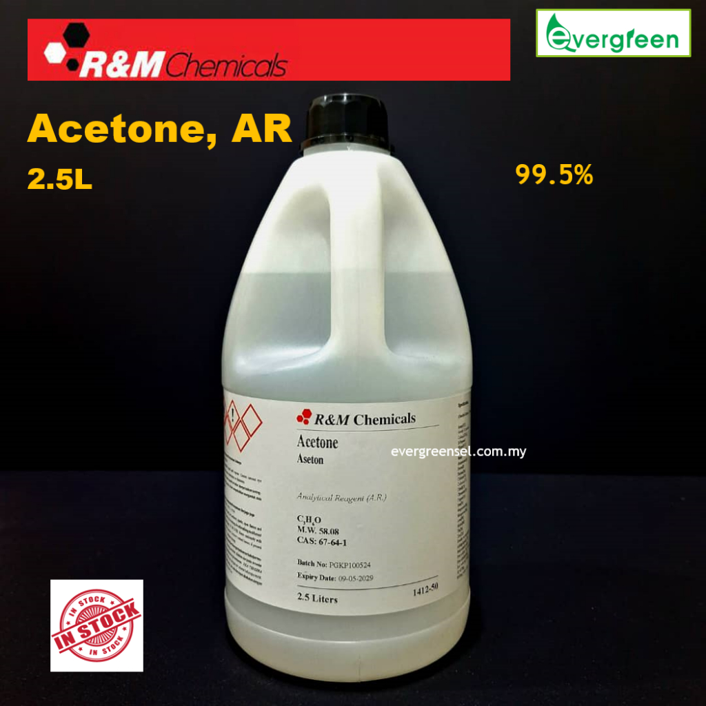 R&M Acetone A.R 99.5% 2.5L | Shopee Malaysia