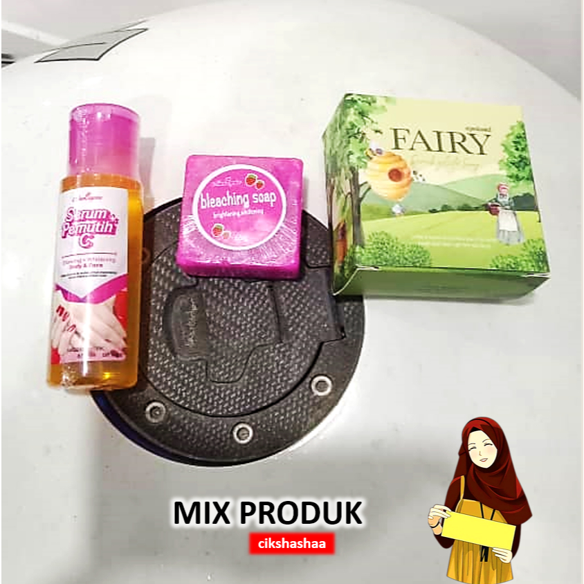 TRIO PRODUK MESTI CUBA - SERUM PEMUTIH C NINA , SABUN BLEACHING NINA ...
