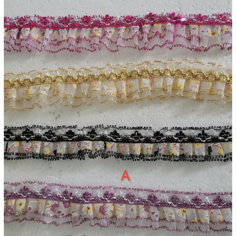 (1meter)lace renda (2inch)utk gubahan hantaran,hiasan dulang & raga ...