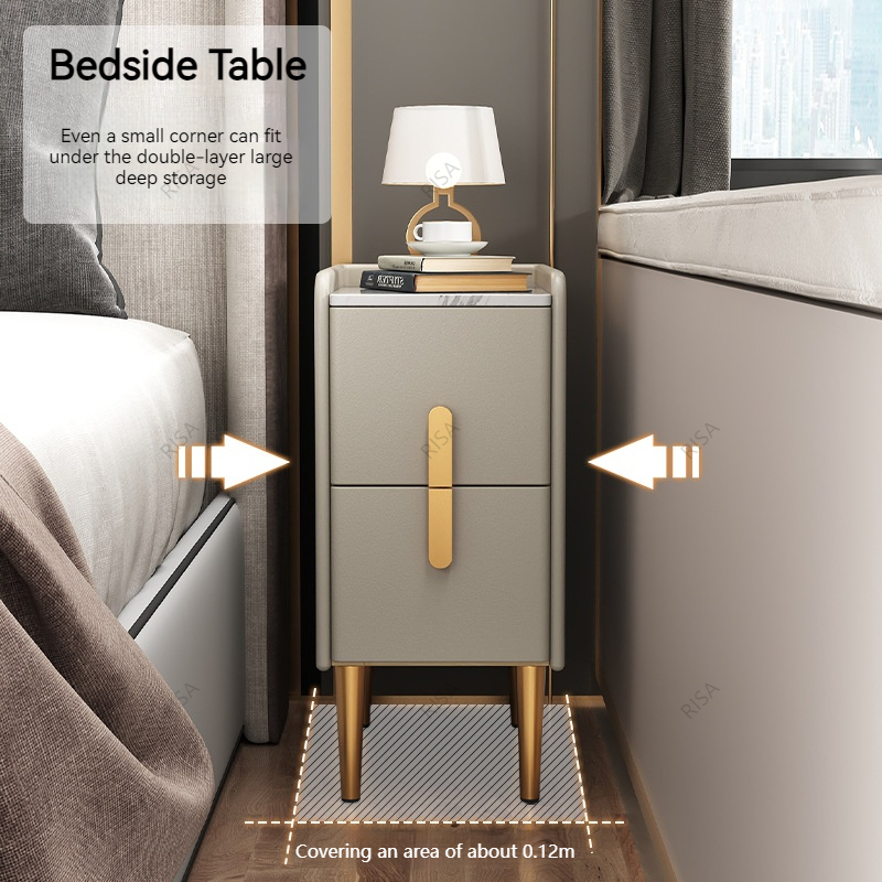 Bedside Table Bedside Cabinet Rock Plate Mesa Side Table Luxury With ...