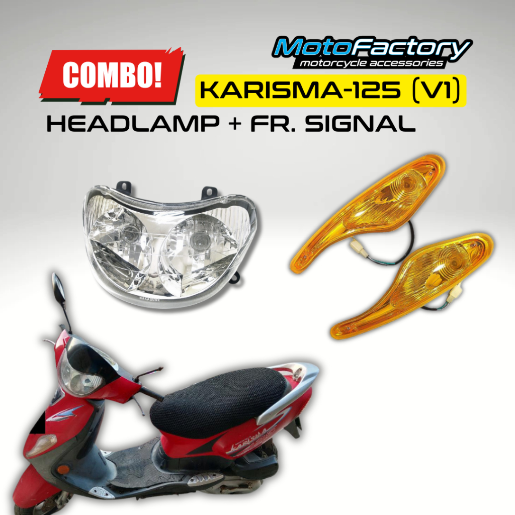(COMBO)MODENAS KARISMA125 V1 HEADLAMP LAMPU DEPAN & FRONT SIGNAL LAMP # ...