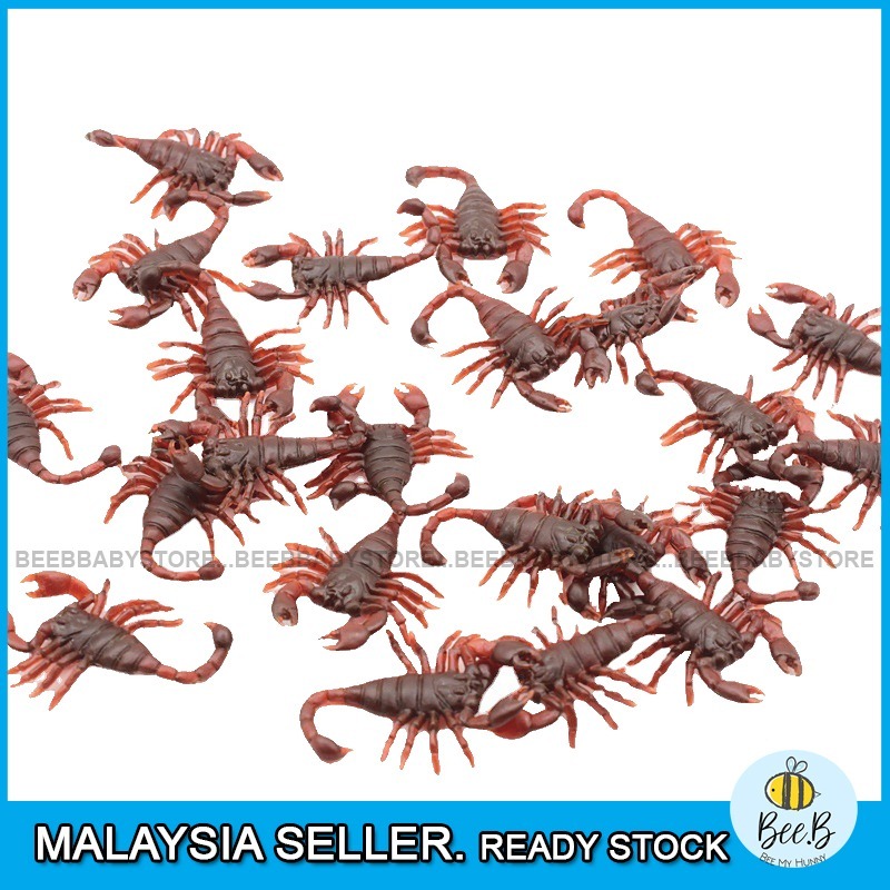 Prank Funny April Fool Rubber Fake Scorpion Toys Lifelike Scorpion ...