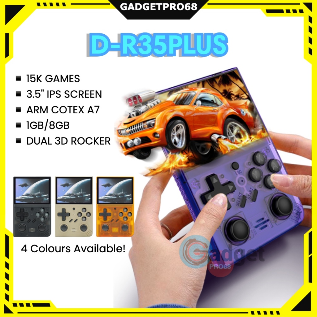 3.5" IPS HD Screen Gameboy D-R35PLUS Video Game Console Retro Classic ...
