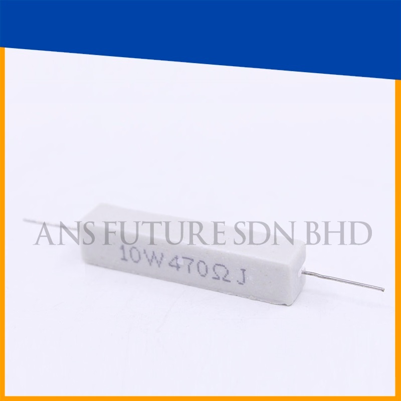 EOL Resistor 470OHM 10W 5% Sand Stone Resistor RX27 470r Size 9x9x49mm ...