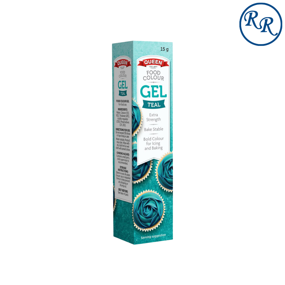 QUEEN FOOD COLOUR GEL TEAL 15GM | Shopee Malaysia