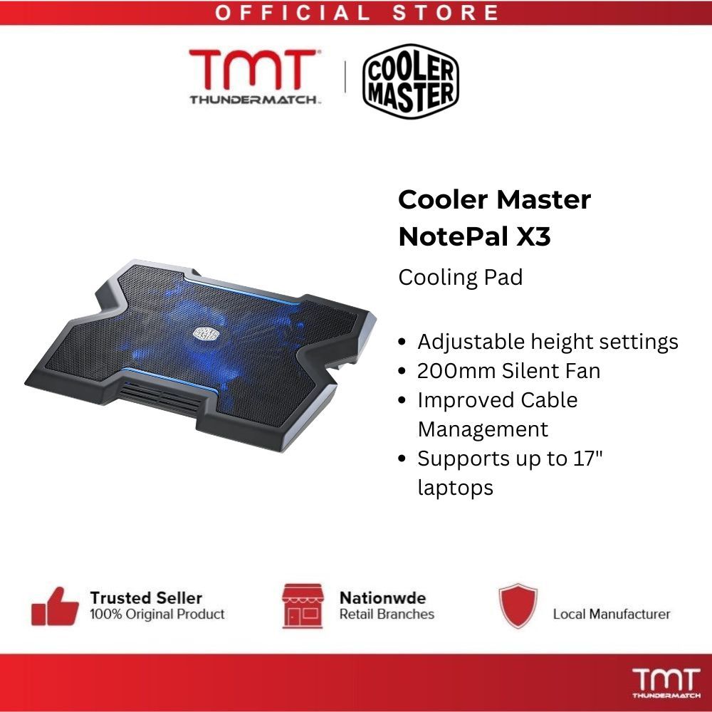 Cooler Master NotePal X3 Cooling Pad | Shopee Malaysia