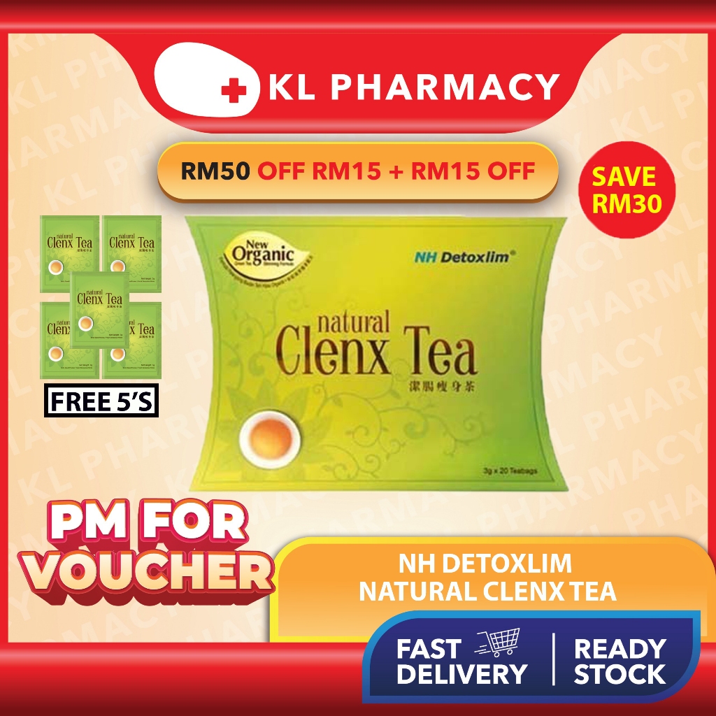 [KL PHARMACY] NH Detoxlim Natural Clenx Tea 3g (10s, 20s, 50s+5s ...