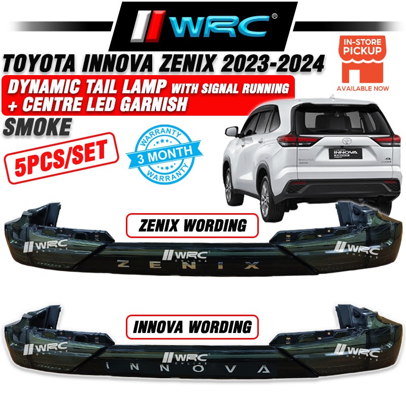 Toyota Innova Zenix 2023 Dynamic Tail Lamp With Signal Running + Centre ...