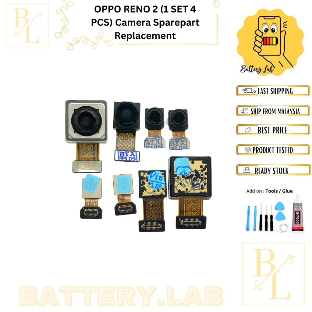 OPPO RENO 2 (1 SET 4 PCS) Camera Sparepart Replacement | Shopee Malaysia