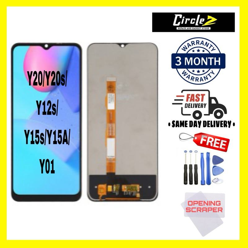 CircleZ Compatible LCD For VIVO Y20 V2043/ Y20S/ Y20i/ Y12S/ Y12A/ Y15A ...