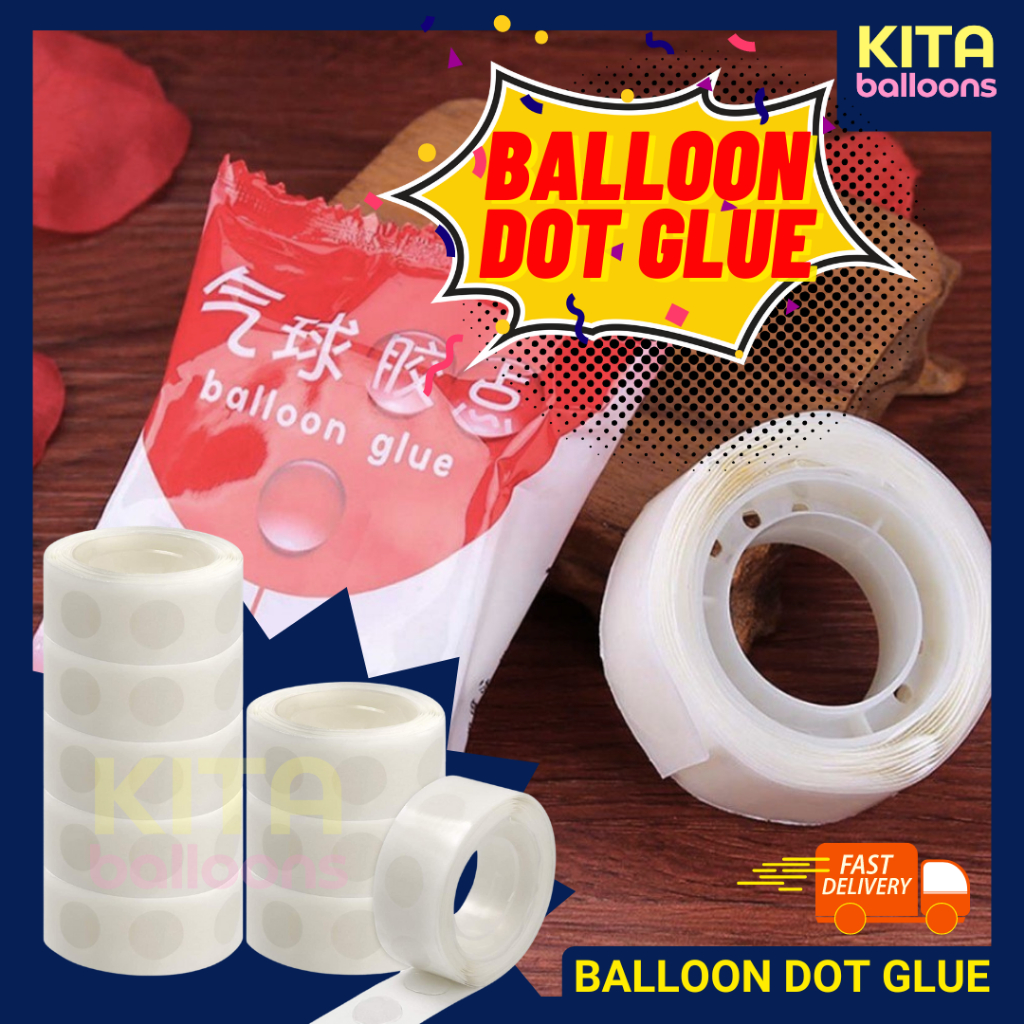 100 Dots Double Tape for balloon sticky dots balloon | Shopee Malaysia