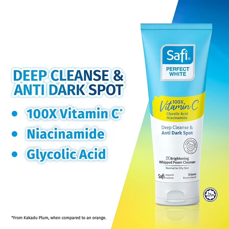 SAFI PERFECT WHITE DEEP CLEANSE & ANTI DARK SPOT FOAM CLEANSER 100 g ...