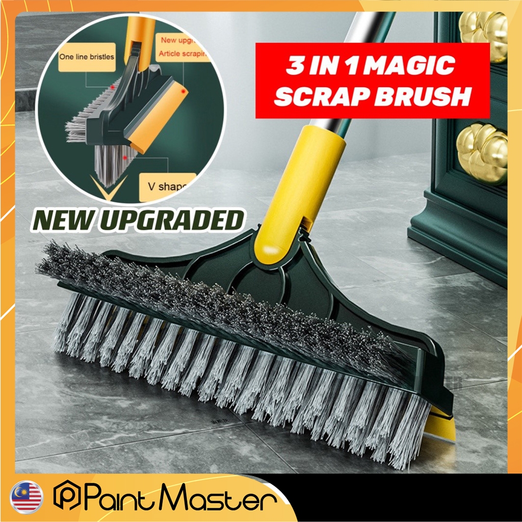 3 In 1 Brush Magic Brush Broom Toilet Floor Brush Berus Cuci Tandas Gap ...