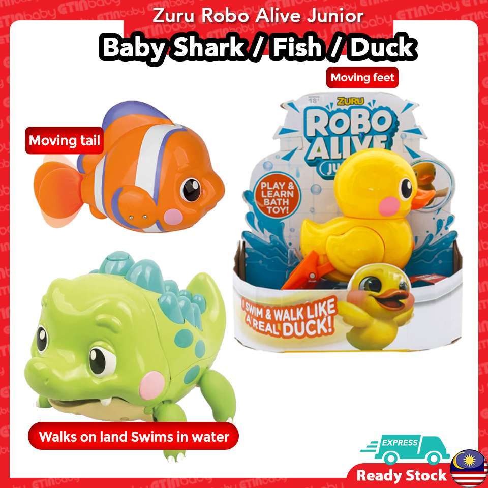 Zuru Robo Alive Junior LITTLE FISH / LITTLE DUCK / CROC Pingfong BABY ...