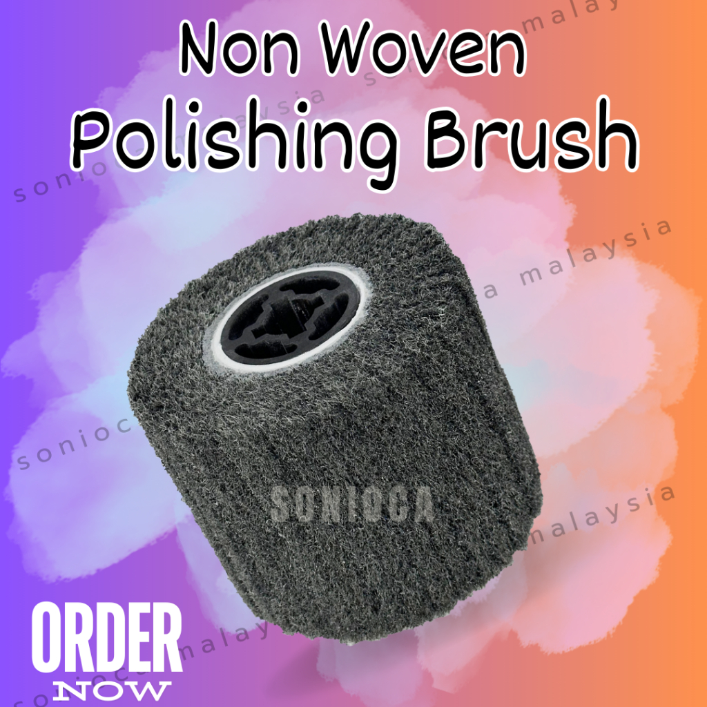 [Ready Stock] 4”x4” Non-Woven Mop Wheel Nylon Flap Brush Satin ...