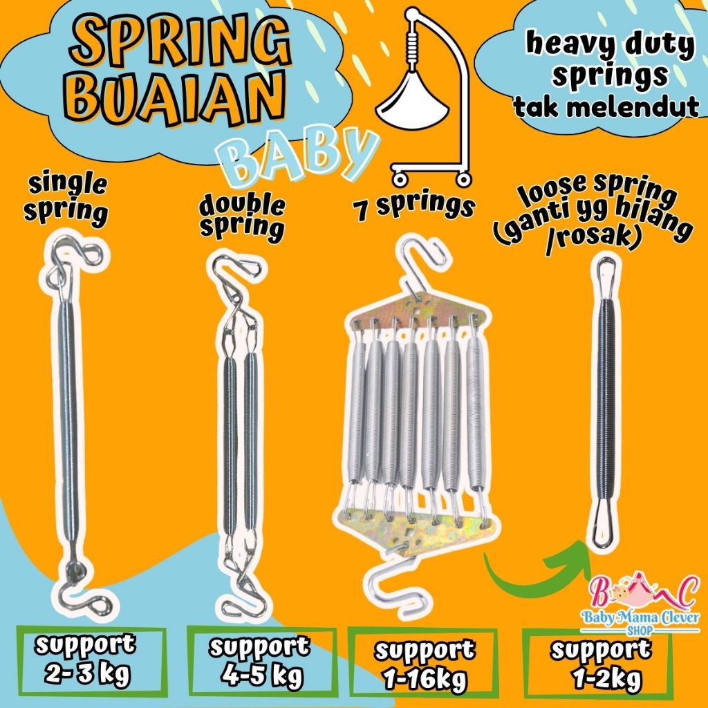 [heavy duty] baby cradle spring buaian baby spring buai baby spring ...