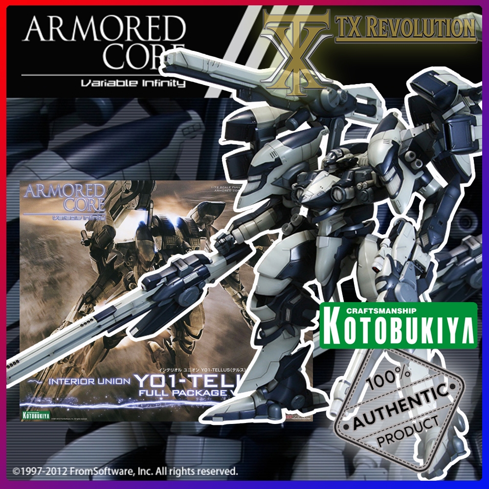 KOTOBUKIYA INTERIOR UNION Y01-TELLUS FULL PACKAGE VERSION ARMORED CORE 1/72 | Shopee Malaysia