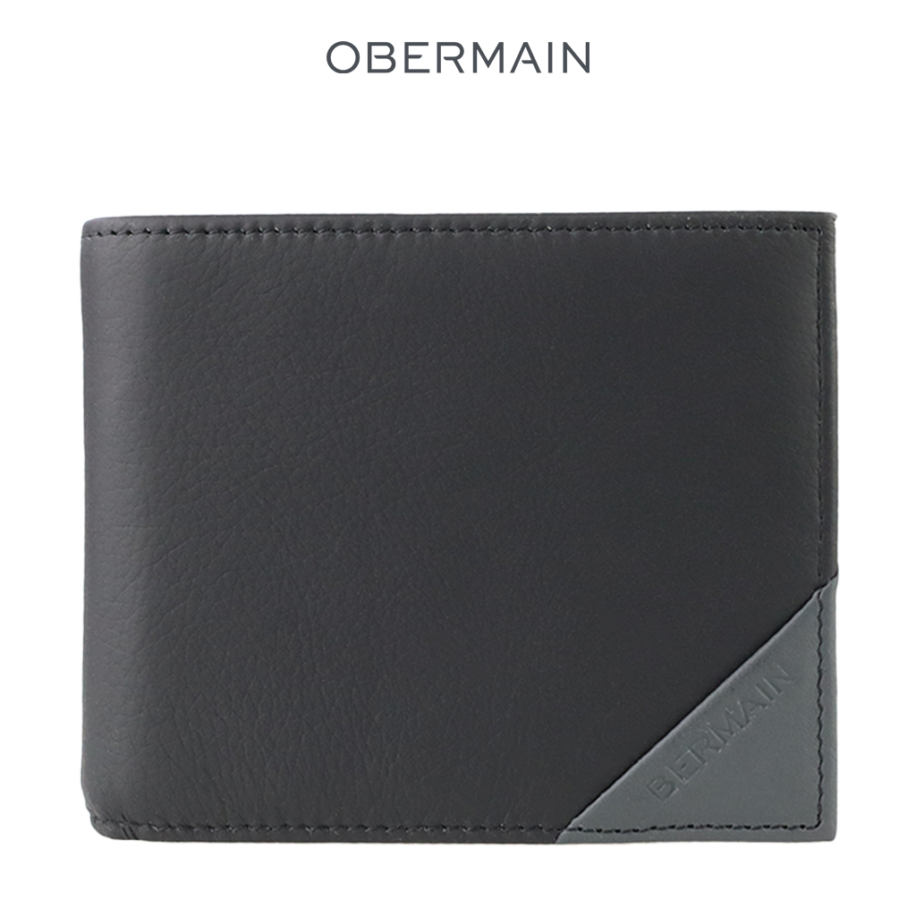 OBERMAIN Genuine Leather RFID Wallet OBW223G1 (221005H1) Black | Shopee ...