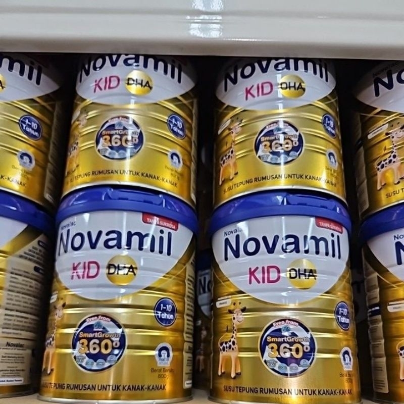 Novalac Novamil Kid Dha 1-10 tahun 800g EXP: 2025/12 | Shopee Malaysia