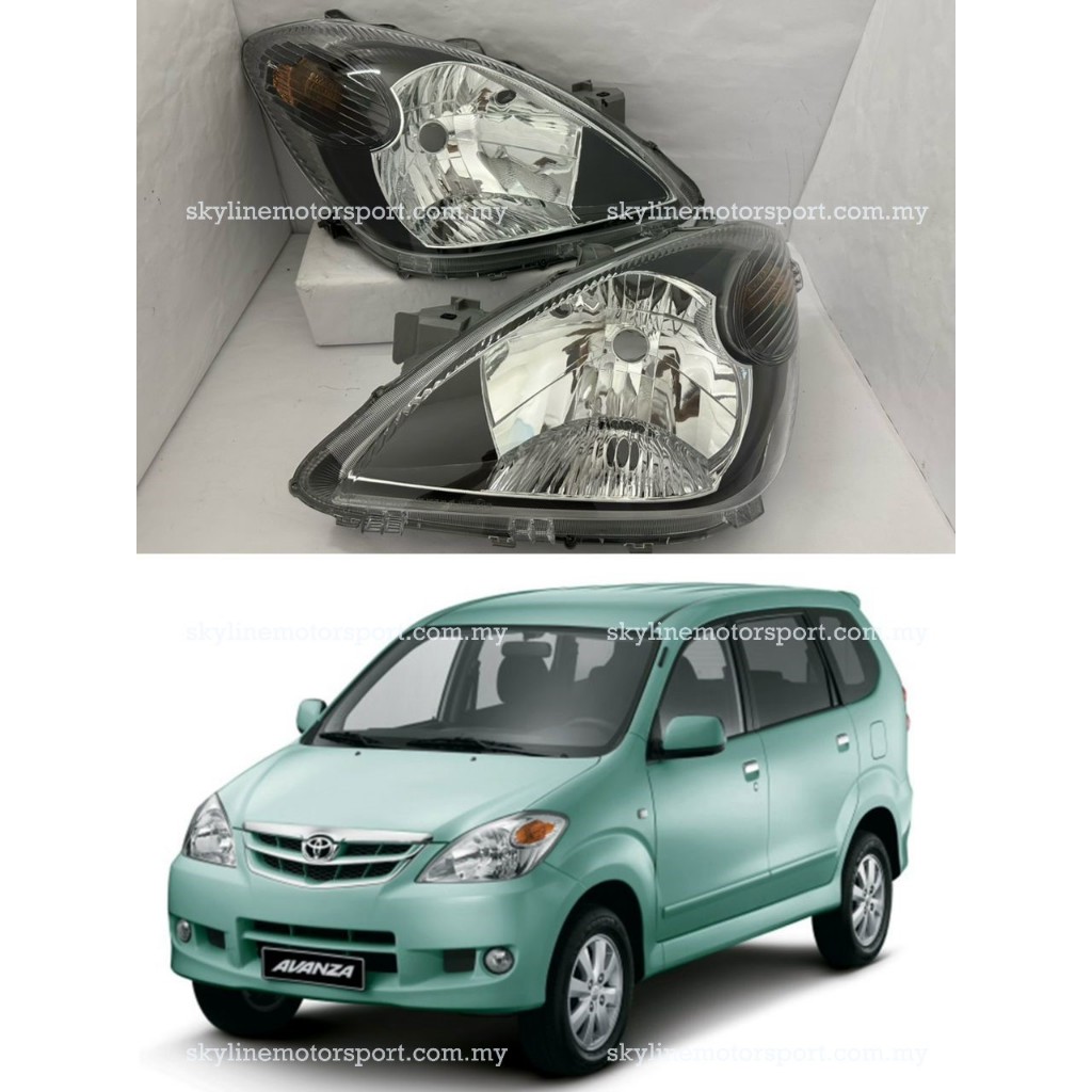 Toyota Avanza Head Lamp Black Base Made In Thailand TYC 2006 2007 2008 ...