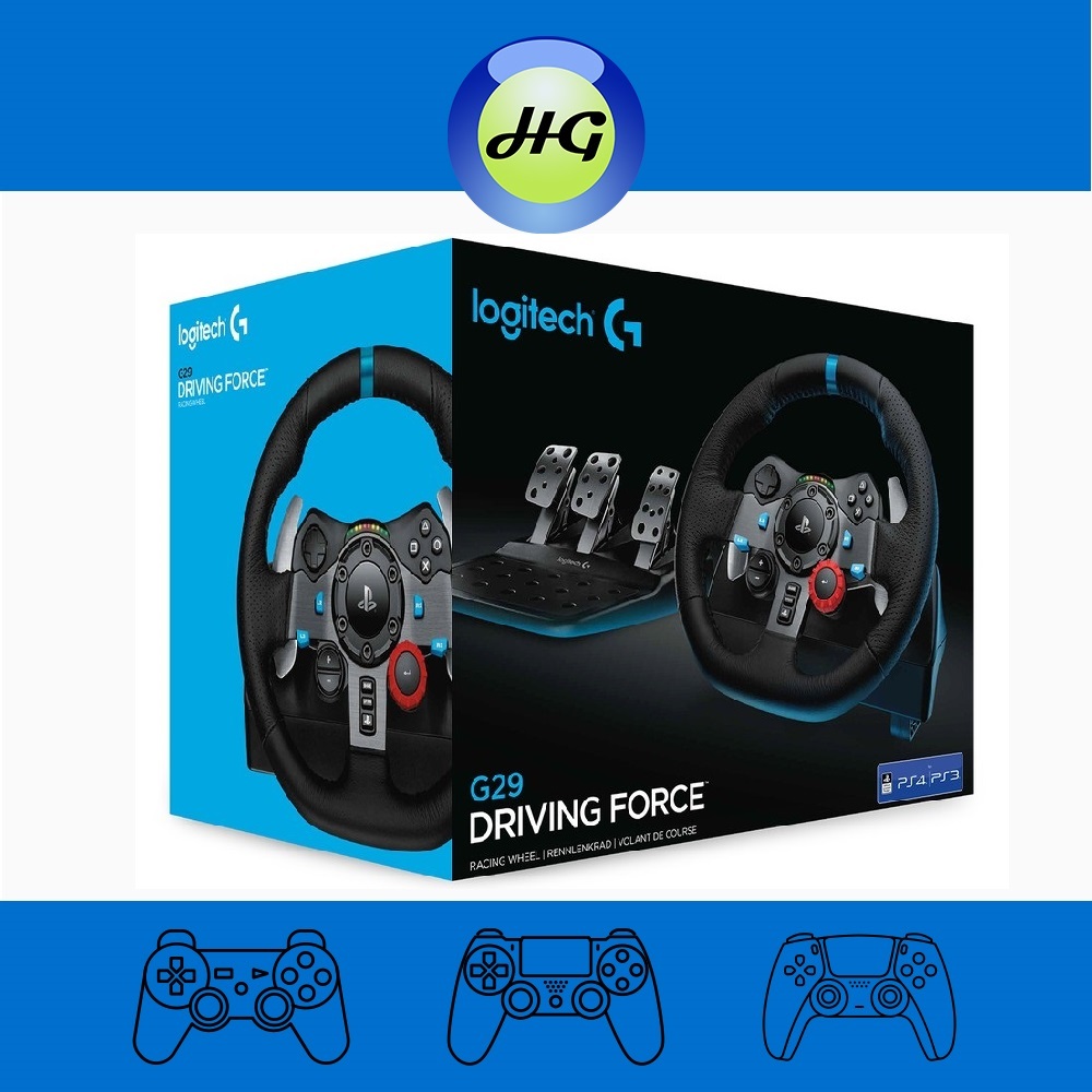 LOGITECH G29 FORCE RACING WHEEL W/O SHIFTER | Shopee Malaysia