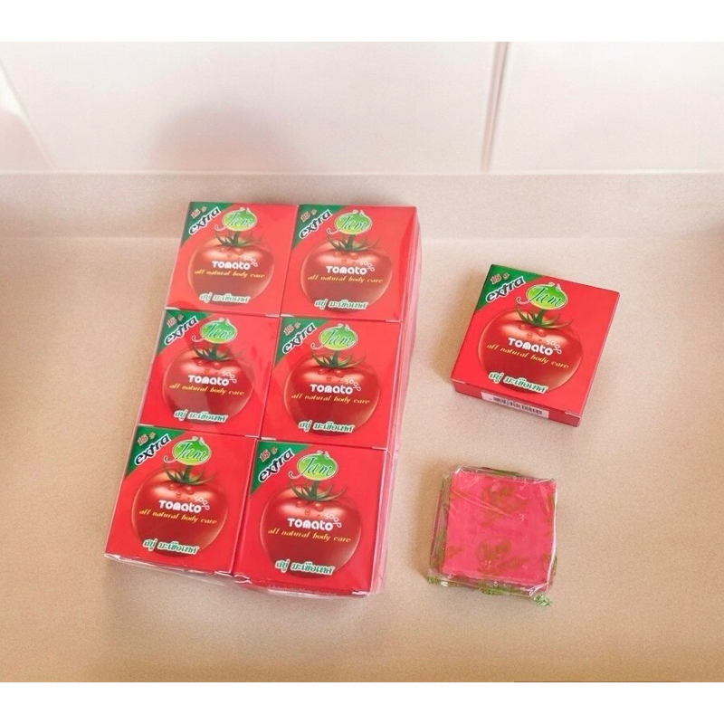 TOMATO SOAP BY JAM (Sabun Tomato) -1 Doz | Shopee Malaysia