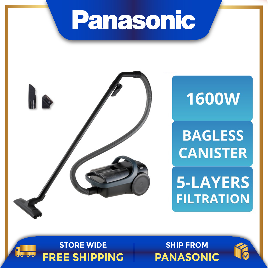 PANASONIC MC-CL601 POWERFUL 1600W CYCLONE BAGLESS CANISTER VACUUM ...